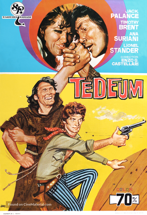Tedeum (manifesto 100×70 AUTOGRAFATO DA ENZO G. CASTELLARI) – Bloodbuster